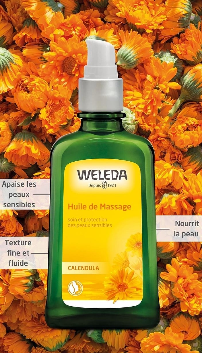 Huile de Massage au Calendula - Weleda
